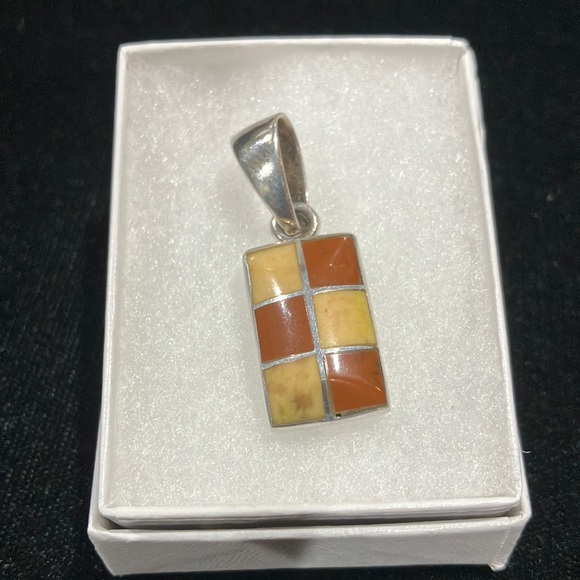 Jewelry | 925 Sterling Silver Rectangular Pendantd8 | Poshmark